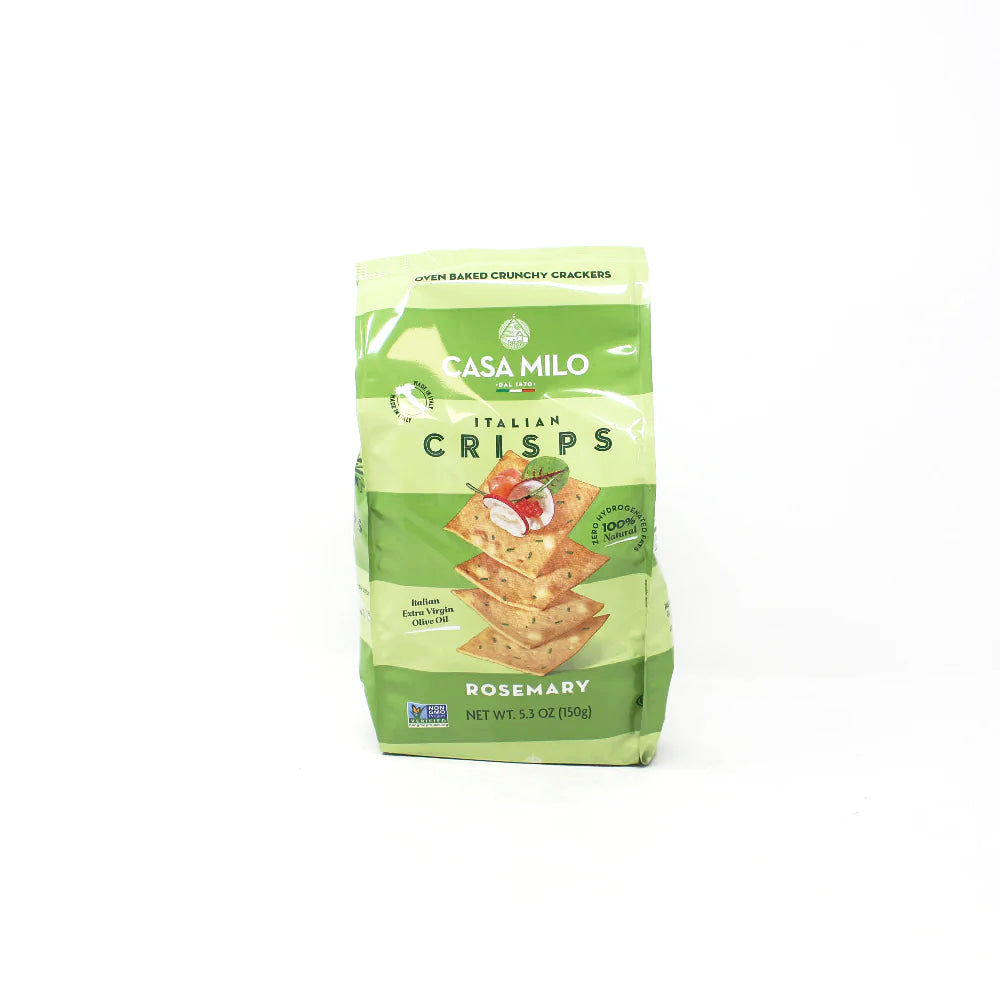 Casa Milo Rosemary Crisps, 5.3 oz | Buy Cheese and Charcuterie Online