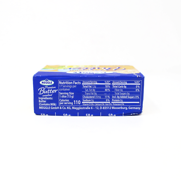 Meggle Premium Unsalted Butter, 8.8 oz | Cured and Cultivated